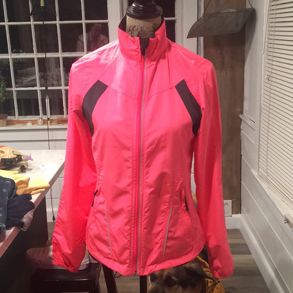 Brooks Pink Reflector Windbreaker - Gem